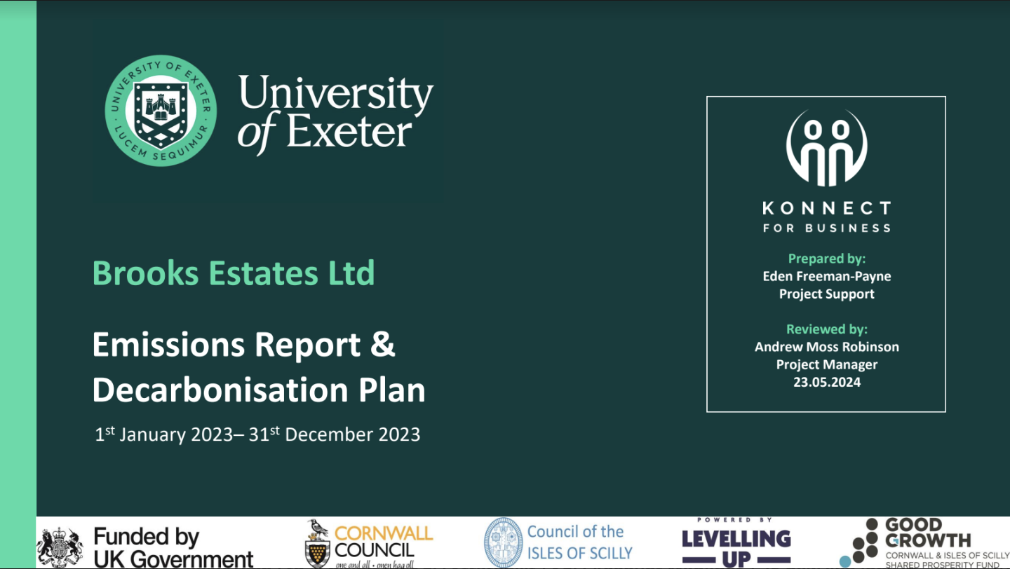 Carbon Report and Decarbonisation Plan 2024 - BrooksEstates